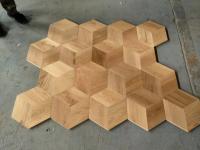 China Oak Hexagonal Parquet Flooring Hexagon Oak Engineered Wood Flooring Elegant Designs for sale