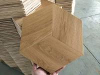 China Oak Hexagonal Parquet Flooring Hexagon Oak Engineered Wood Flooring Elegant Designs for sale