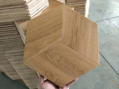 China Oak Hexagonal Parquet Flooring Hexagon Oak Engineered Wood Flooring Elegant Designs for sale