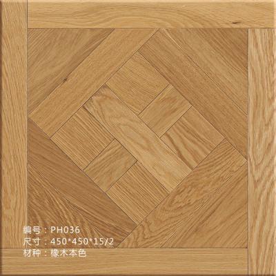 China Different Designs Oak Engineered Parquet Flooring Panels 450 x 450MM for sale
