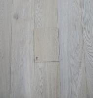 China white stained brushed European Oak engineered wood flooring, color R for sale