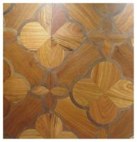 China Beautiful Flower Pattern Wood Flooring Tiles Different Designs for sale