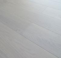 China Premium Russian White Oak Engineered Wood Flooring, white stained, color E35 for sale