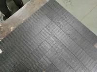 China Black Oak Herringbone Parquet Flooring With Saw Mark And Brush Surface for sale