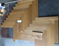 China Residential Smoked Oak Engineered Herringbone Parquet Flooring Color 21 for sale