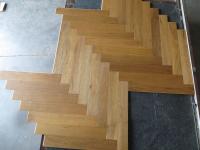 China Residential Smoked Oak Engineered Herringbone Parquet Flooring Color 21 for sale