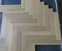 China Smoked White Oak Engineered Herringbone Flooring With Saw Mark Color 03 for sale