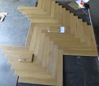 China Matt Engineered Oak Herringbone Flooring Fishbone Parquet Flooring Smoked Color 01-B for sale