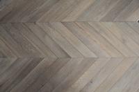 China Smoked White Oiled Oak Chevron Engineered Wood Flooring 510 X 90 X 14MM for sale