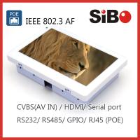 China Wall Embedded 7 Inch Automation Application Touch Panel With Ethernet POE RS232 for sale