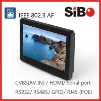 China Customized Logo Wall Mountable Android OS 7” Room Scheduling Touch Screen With RGB LED Light for sale