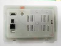 China Conference Room Control Android OS Rooed 7 Inch Glass Wall Mount POE Touch Screen Integrated RGB LED Light for sale
