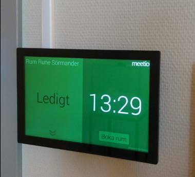 China Conference Room Scheduling Android Tablet 10 Inch Glass Wall Surface LED Light POE Power Touch Screen for sale