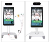 China Easy Mount 8 Inch Attendance Management Terminal With Temperature Scanning Face Recognition for sale