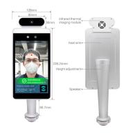 China Mask Detecting Facial Recognition Sensor 8 Inch On Wall Surface Security Alarm Terminal Panel for sale