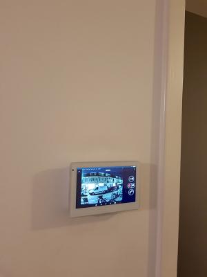 China Free Boot Logo 7 Inch Wall Flush Mount POE Android Panel PC with Ethernet Power Adaptor for sale