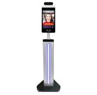China Shopping Center 8 Inch Aluminum Temperature Testing Android Panel PC With Standing Pedestal for sale