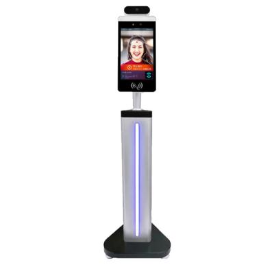 China Smart Pass System 8 Inch Wall Mount Android Face Recognition Panel With Multi Languages for sale