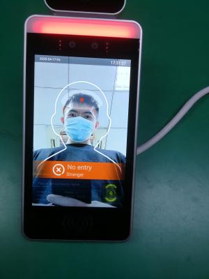 China Sibo Manufacturer Body Temperature Measurement Kiosk 8 Inch Android Panel With Facial Identification for sale