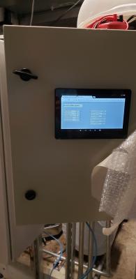 China Room Control 7 Inch Embedded Wall White Color Android Tablet Ethernet POE Without Camera for sale