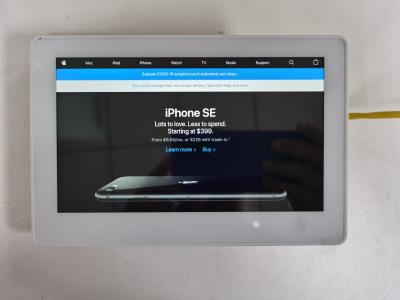 China 7 Inch No Button Kiosk Industrial Application Flush Wall Android Touch Panel Support POE 9-24V Power Supply for sale