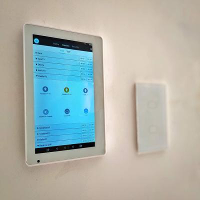 China White Color Integrated Android Rooted Touch Displays 7 Inch POE Wall Mount Bracket for sale