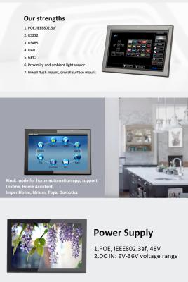 China Nice Design 10 Inch Industrial Android Wall Mount Tablet PC With RJ45 POE Power Supply for sale
