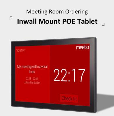 China OEM 10.1 inch Wall Flush Android Touch Tablet With POE,LED Lighting,RS232/RS485,NFC Reader for sale