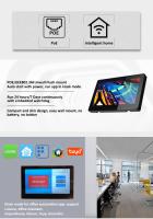 China Android Rooted Wall Installed 7 Inch HMI Control Touch Panel Support Ethernet POE DC In Power for sale