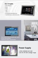 China 10 Inch Industrial POE Touch Display Embedded Wall Mount LED Light Indicator Kiosk With LAN Port for sale