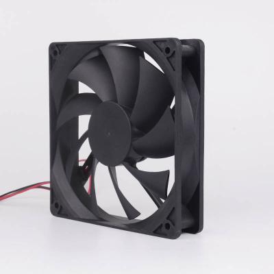 China 12025 12v 24v Dual Ball Bearing Axial Flow Fans 3000rpm Low Noise Exhaust Industrial Fan Pwm Fireproof Dc Cooling Fan for sale