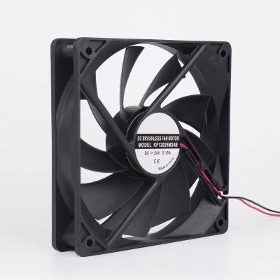 China 4inch 12025 Sleeve Bearing Computer 120mm Fan 12v 24v High Cfm Low Noise Cooling Fans for Audio Equipment 120x120x25 Cooling Fan for sale