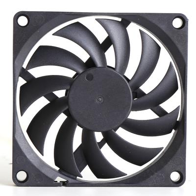 China 12v Dc Cooling Fan 80*80*10mm Sleeve Bearing Motor Air Flow Dc Axial Cooling Fan Long Life 8010 Dc Brushless Fan 12v for sale