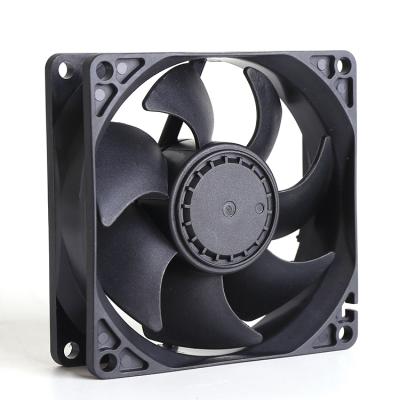 China 8025 Axial Flow Fan 80mm 12 Volt Dc Cooling Fan 80x80x25mm Dc Brushless Fan for sale