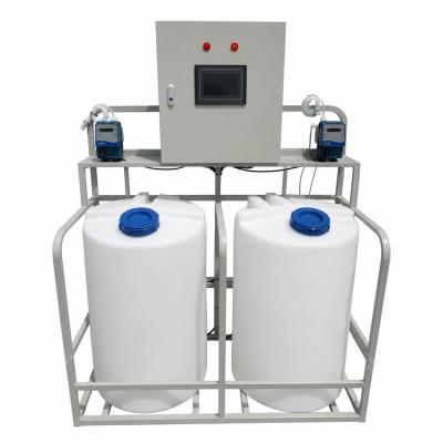 China Automatic Boiler Chemical Dosing System 10-5000L/H PLC Control for Steam Boiler Feed Water Treatment for sale