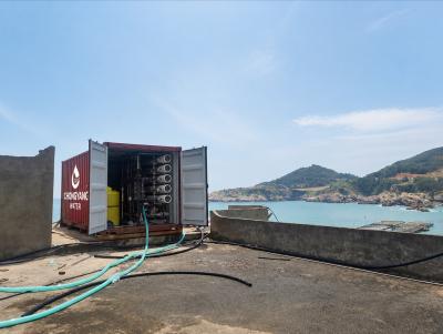 China Portable Seawater RO Desalination System 100-50000 LPD Mobile Freshwater Unit for sale