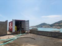 China 150TPD Skid Mounted Seawater Desalination Unit PLC Control 380V Industrial Marine Water Treatment for sale