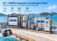 China UF + SWRO Seawater Desalination Plant | Ultrafiltration Pretreatment System for sale