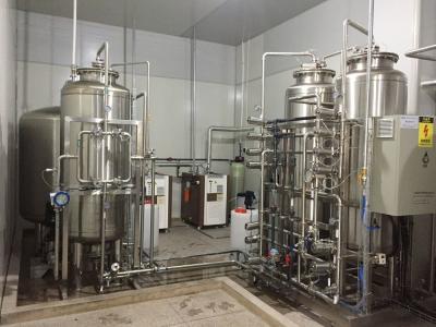 China Purified Pharmaceutical Water Treatment System Deionized RO EDI Plant 500 LPH for sale