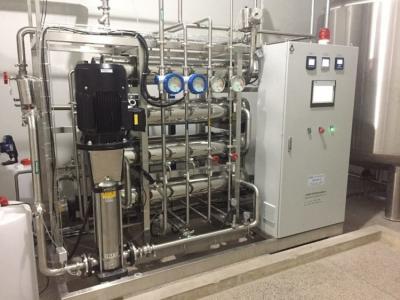 China Double Stages Reverse Osmosis Treatment Plant Plc Control For Pharmaceutical for sale