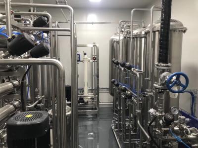 China FDA cGMP USP Standard Purified Water System 85% Recovery Rate with Circulation for sale