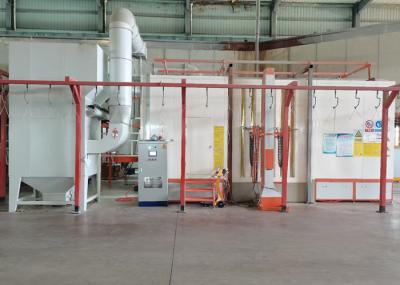China Quick Color Change Electrostatic Powder Coating Spray Booth  Length 2600mm for sale