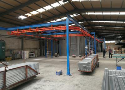China 40m*13m*6m Workshop Electrostatic Powder Coating Line Metal Powder Coating Machine for sale