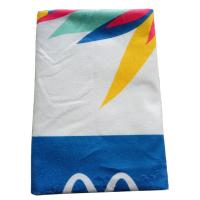 China Private label soft quick dry beach towel serviette de plage custom 100% polyester microfiber disperse print beach towels for sale