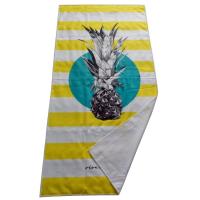 China Recycled Microfiber Beach Towel 70x140cm Sand Free Stripe Pineapple Print for sale