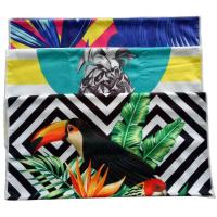 China Recycled Microfiber Beach Towel 70x140cm Sand Free Stripe Pineapple Print for sale