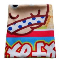 China Lovely cartoon printed 70*140 cm quick drying light weight printed microfiber beach towel for sale