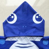 China Wholesale Microfiber Kids Hooded Surf Poncho Beach Towel 70x140cm 450GSM for sale