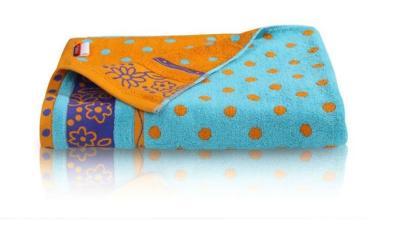 China 100% Cotton Double Jacquard Velour Beach Towel 90x180cm 500GSM for sale