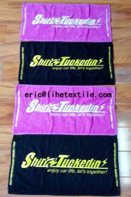 China Custom Logo Embroidered Cotton Towel 30x60 cm for Hotel Spa Gym for sale